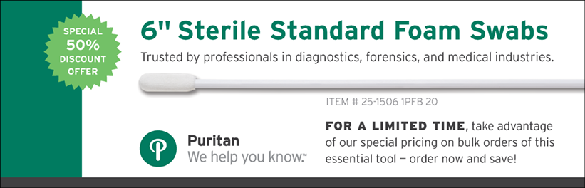 Special Discounts Available on 6" Sterile Foam Swabs