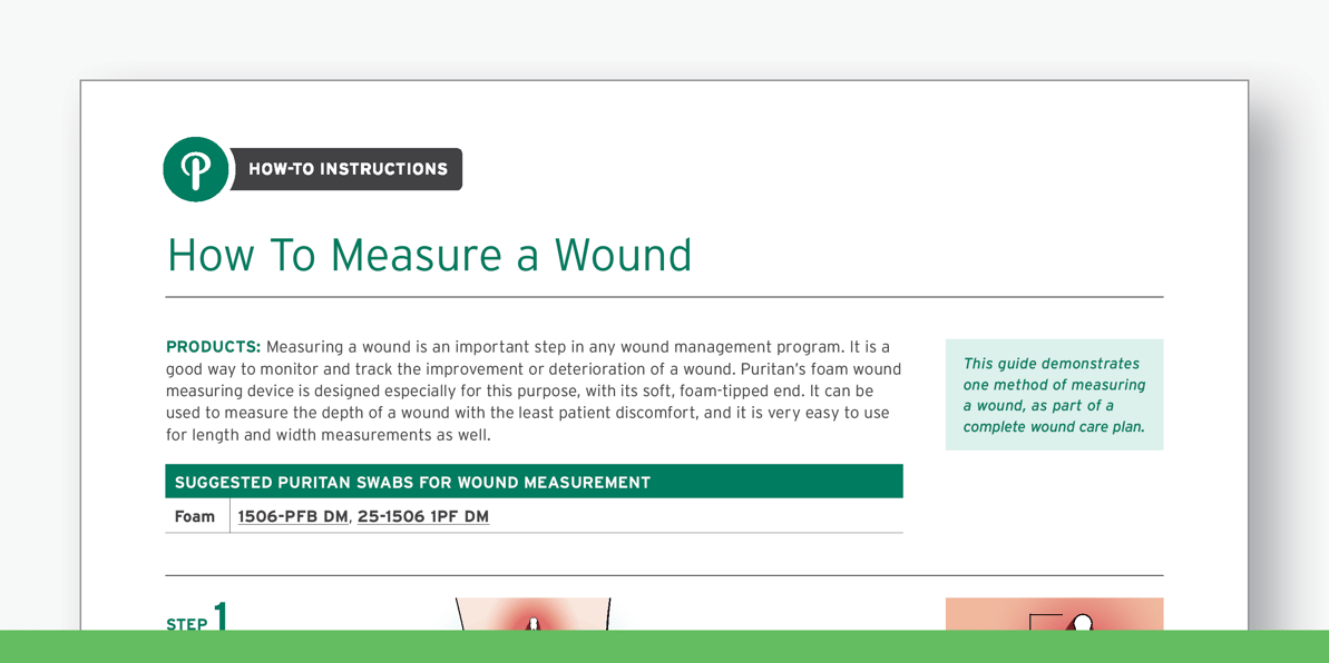 How to Measure a Wound | Step-by-Step Guide with Puritan DM Stick